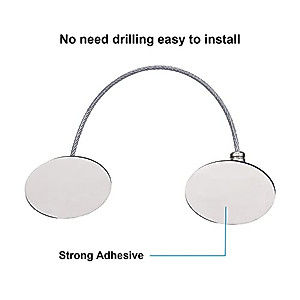 4 Pack Refrigerator Lock Cabinet Locks with Keys Adhesive Freezer Door Fridge Drawer Lock for Child Safety and Privacy, No Drilling(Black)