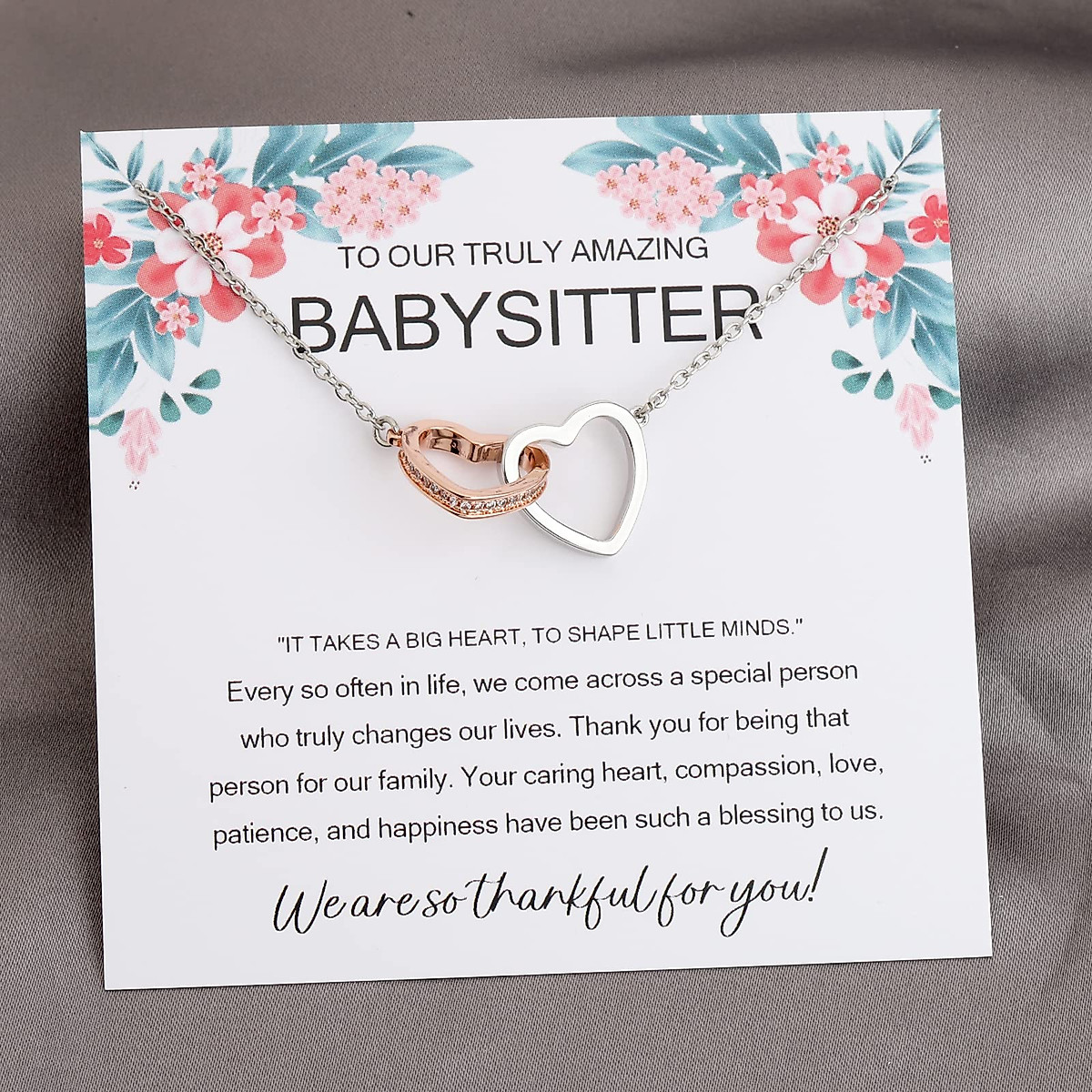 Babysitters Gifts Gifts For Babysitter Female Thank You Gift for Babysitter (BABYSITTER card)