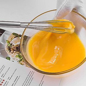 FLYINGSEA Whisk,Small Whisk,Mini Whisk,Stainless Steel Whisk,Wisk,Whisks for cooking,Cooking and Kitchen Gadget.