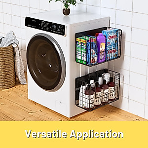 2 Set Magnetic Shelf for Fridge , Fruit Potato & Onion Storage Bins, Pantry Organizers & Storage, Large Container Magnetic Basket for Refrigerator, Kitchen Counter, Cabinet, Magnetic Fridge Organizer