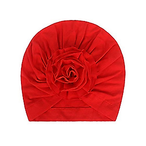 Newborn Baby Cotton Cloth Turban Toddler Rabbit Hospital Hat Ear Hat Kids Set Baby Cap (MN102)