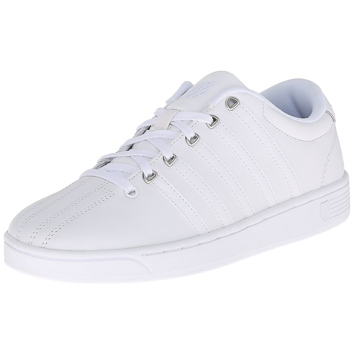 K-Swiss Women's Court Pro II CMF Sneaker, White/Silver, 7.5 M