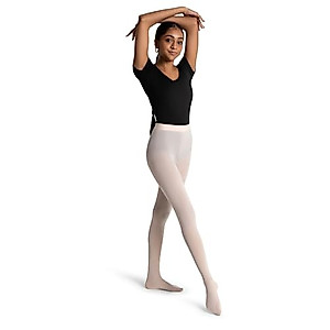 Capezio womens Studio Basics Footed tights, Ballet Pink, Small-Medium US