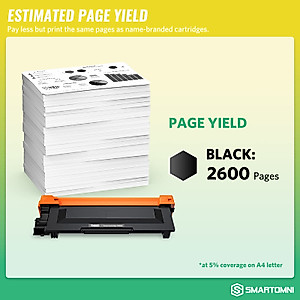 S SMARTOMNI Compatible TN660 (Design V3) Toners_cartridges Replacement for Brother TN-660 TN-630 Toner for Brother MFC-L2700DW HL L2300D L2340DW L2380DW L2320D DCP L2540DW L2520DW MFC-L2740DW L2720DW