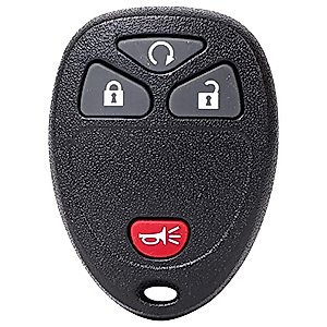 Key Fob Replacement Fits for 2007-2016 Chevy Silverado Suburban Tahoe Avalanche Equinox Express Traverse GMC Sierra Yukon Acadia Savana Cadillac Escalade Buick Enclave Saturn Vue Outlook, 3 Btn Set 1