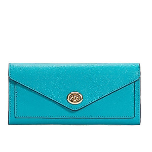 Crossgrain Envelope Wallet With Turnlock