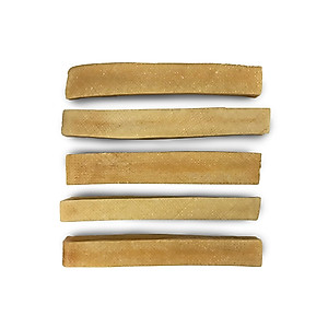 EcoKind Himalayan Gold Yak Cheese Dog Chew for Large Dogs, Healthy Dog Treats, Odorless, Long Lasting Dog Bones for Dogs, Rawhide Free, Made in The Himalayans, Large (Pack of 5)