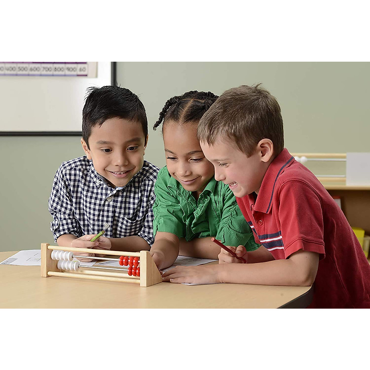 hand2mind 20 Bead Wooden Rekenrek Activity Set, Abacus for Kids Math, Math Manipulatives Kindergarten, Counting Rack for Kids, Counters for Kids Math, Educational Toys for Elementary Kids (Set of 1)