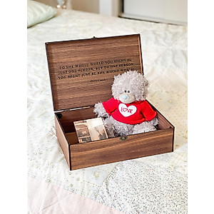 Personalized wooden name box for memories, keepsake - Christmas gift, present for Him, Boyfriend, Boy, Guy, Groomsmen, Friend for Birthday