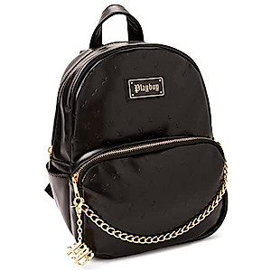 Spencer's Black Embossed Playboy Mini Backpack