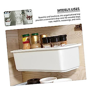 Hemoton pull-out storage box storage drawers organizer bathroom rack organizer makeup containers bathroom cabinet organizer shelf organizer under sink organizer wall mount tissue case pp