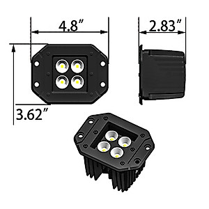 TIOYAR Textured Black Rear Bumper Compatible with Toyota 2016-2023 Tacoma 3rd w/Spare Tire Holder & Spare Fuel Drum Holder & 4 LED Lights & D-Ring+Sensor Mounting Holes