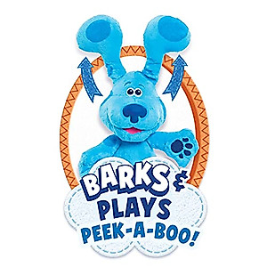 Blue’s Clues & You! Peek-A-Blue, Interactive Barking Peek-A-Boo Stuffed Animal, Dog