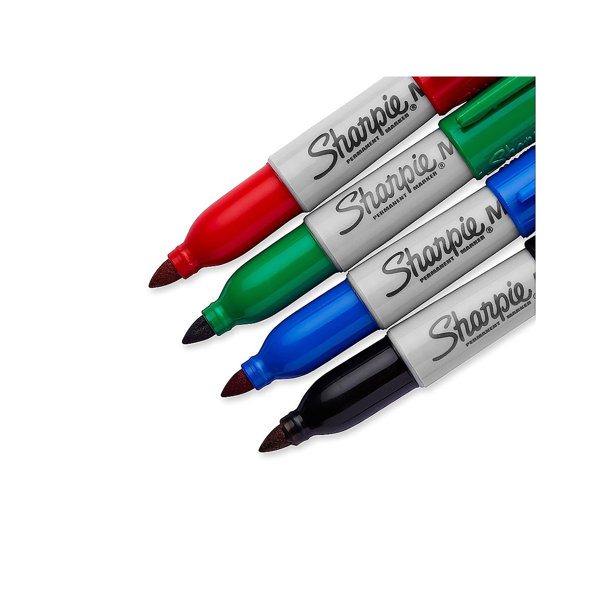 Sharpie 35113PP Mini Sharpie Marker,Permanent,Fine Point,4/ST,BK/RD/BE/GN