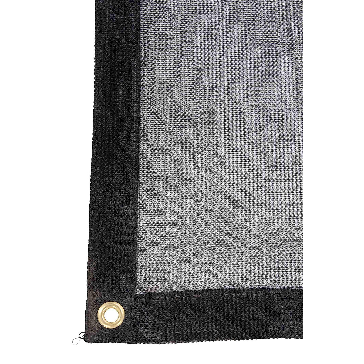 Mytee Products 12'x26' Black 70% Shade Mesh Tarp for Outdoor w/Grommets - 6 Oz Extra Durable Heavy Duty Mesh Tarps for Dump Truck, Rolloff Trucks - Mesh Shade Net Cloth for Sun, Plant, Patio