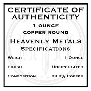 Welsh Red Dragon Celtic 1 oz Pure .999 Copper Round Bullion Coin in Capsule with COA by Heavenly Metals