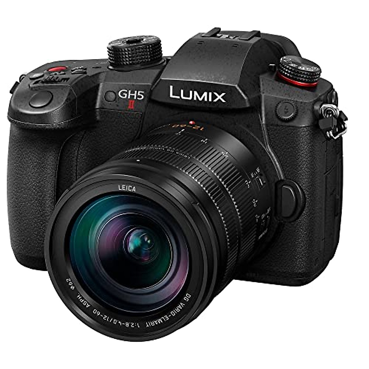 Panasonic Lumix GH5 Mark II Mirrorless Camera with 12-60mm f/2.8-4 Lens Bundle (5 Items)