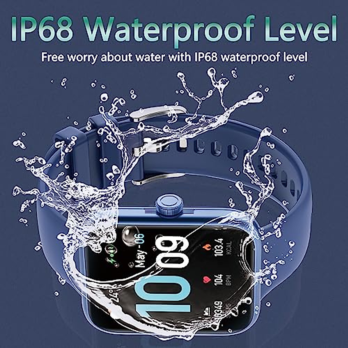 Smart Watch (Answer/Make Call), 1.8" Smartwatch Fitness Tracker for Android and iOS Phones with Heart Rate Sleep Tracking, Multi Sport Modes, Blood Oxygen, Ai Voice Control,Fitness Watch for Women Men