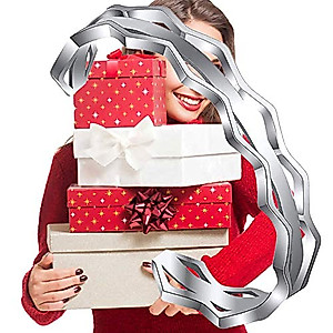 Zuo Bao Grooved Hair Tie Bracelet Stainless Steel Hollow Groove Cuff Bracelets Rubber Band Holder Bangle for Women (Silver)