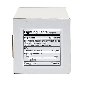 Creative Hobbies® Replacement Light Bulbs for Electric Candle Lamps, Flame Tip Bulbs for Window Candles, Chandeliers - 7 Watt - 120 Volt - E12 Candelabra- Pack of 12