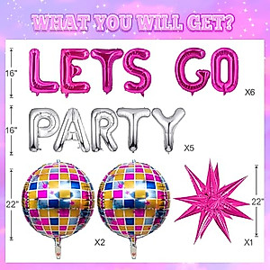 17 PCS Hot Pink Princess Foil Balloon Girl Head Balloons for Pink Princess Doll Theme Party Decorations Photo Booth Backdrop Little Girl Adult Baby Shower Bachelorette Makeup Birthday Supply