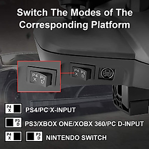 HG 2021 Gaming Racing Wheel 270 Degree Race Steering Wheel with Pedals and Double Vibration Function for PC/XBOX ONE/XBOX 360 / PS4 / PS3 / Nintendo Switch