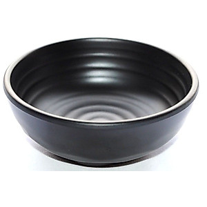 Lucky Star Melamine Round Snack Sauce Dipping Dishes Bowls Cups, 3-7/8" (4 oz), Black (10)