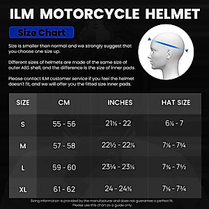 ILM Full Face Snowmobile Motorcycle Helmets for Men Womens Dual Sport Pinlock Anti Fog for Adults DOT Model 817 (Matte Black, S)