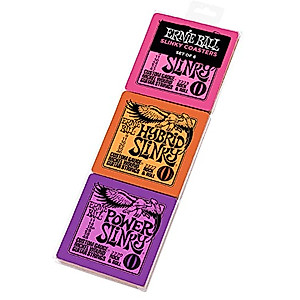 Ernie Ball Slinky Coasters, Pack of 6