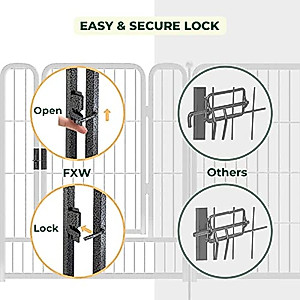 FXW Aster Dog Playpen for Camping/Yard, Silver