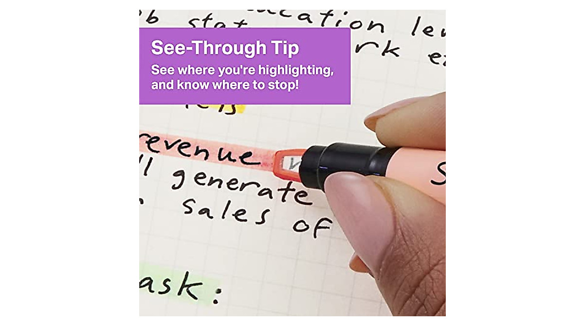 Precise Highlighting: Sharpie Clear View Highlighters, 8 Count