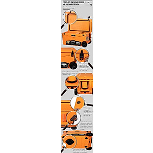 COLD BASTARD COOLERS 70QTW Rugged+ Pink Neon Large Wheels Premium Ice Chest Cooler Accessories Free S&H (CB70W-PN)