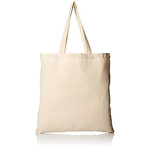 (12 Pack) 1 Dozen - Heavy Cotton Canvas Tote Bag (Natural)