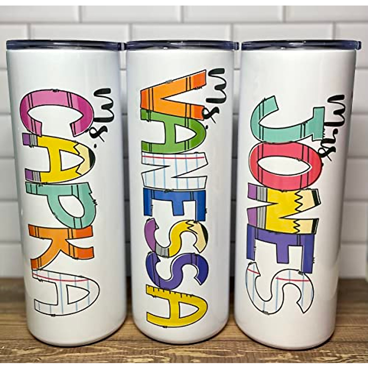 Personalized Teacher Tumbler-Preschool Teacher-Teacher Appreciation-Virtual Teacher Gift-Teacher Valentine Gift-Student Teacher Gift