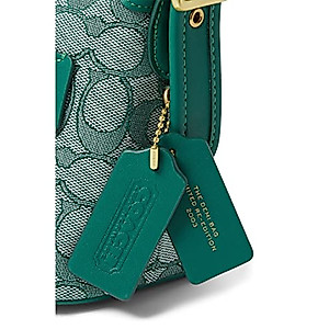 Coach Signature Jacquard Demi Bag Green Green One Size
