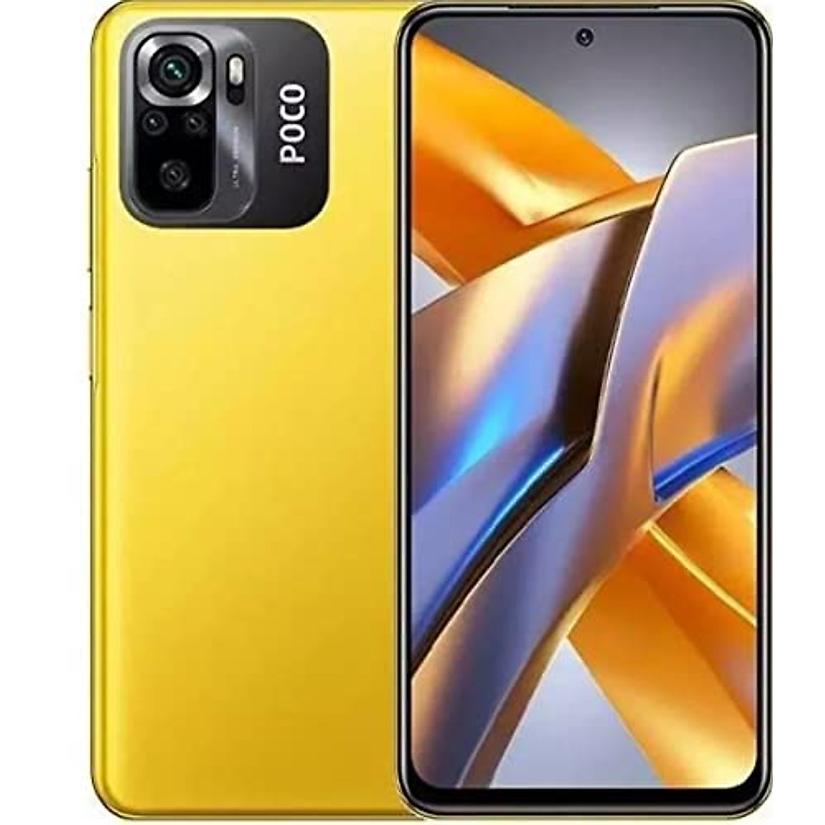 Xiaomi Poco M5s 4G LTE GSM (128GB + 6GB) 64MP Quad Camera 6.43" Octa Core (Tmobile Mint Tello USA Market) Global Unlocked + (w/Fast 51w Car Charger) (Yellow (Global Version))