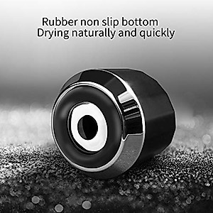 ERAVOR Men's Shaving Razor Stand, Zinc Alloy, Safety Razor Holder Base, Opening Dia 0.78" (2cm), Razor Holder for Men (Black)