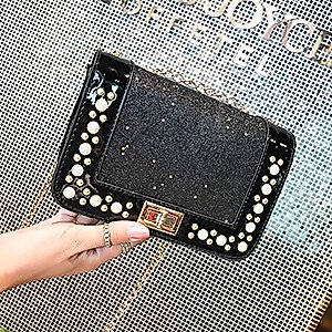 Small Crossbody Bags for Women Purses Lightweight Handbags Shoulder Bag(black)