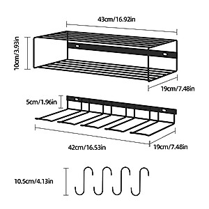 F4SPEED Large Power Tool Organizer and Storage, Garage Tool Storage Organizer Holder Garage Organizers and Storage Rack