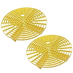 2 X 9.25 Inch (23.5cm) Car Wash Insert Bucket Dirt Remover Filter Yellow