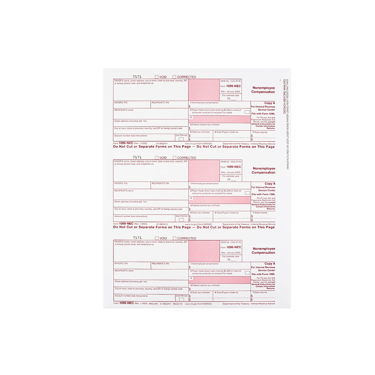 1099 NEC Tax Forms 2023 with Envelopes, 4 Part 15 Pack Tax Forms Kit and 15 Self-Seal Envelopes –Great for QuickBooks and Accounting Software, Value Pack for Business - Made in The USA - 15-Pack