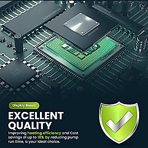 IDXL2DB1930 Display Board Replacement for Hayward H350FDP, Universal H-Series Induced Draft Heater Models H250IDL2, H350IDL2, and H400IDL2