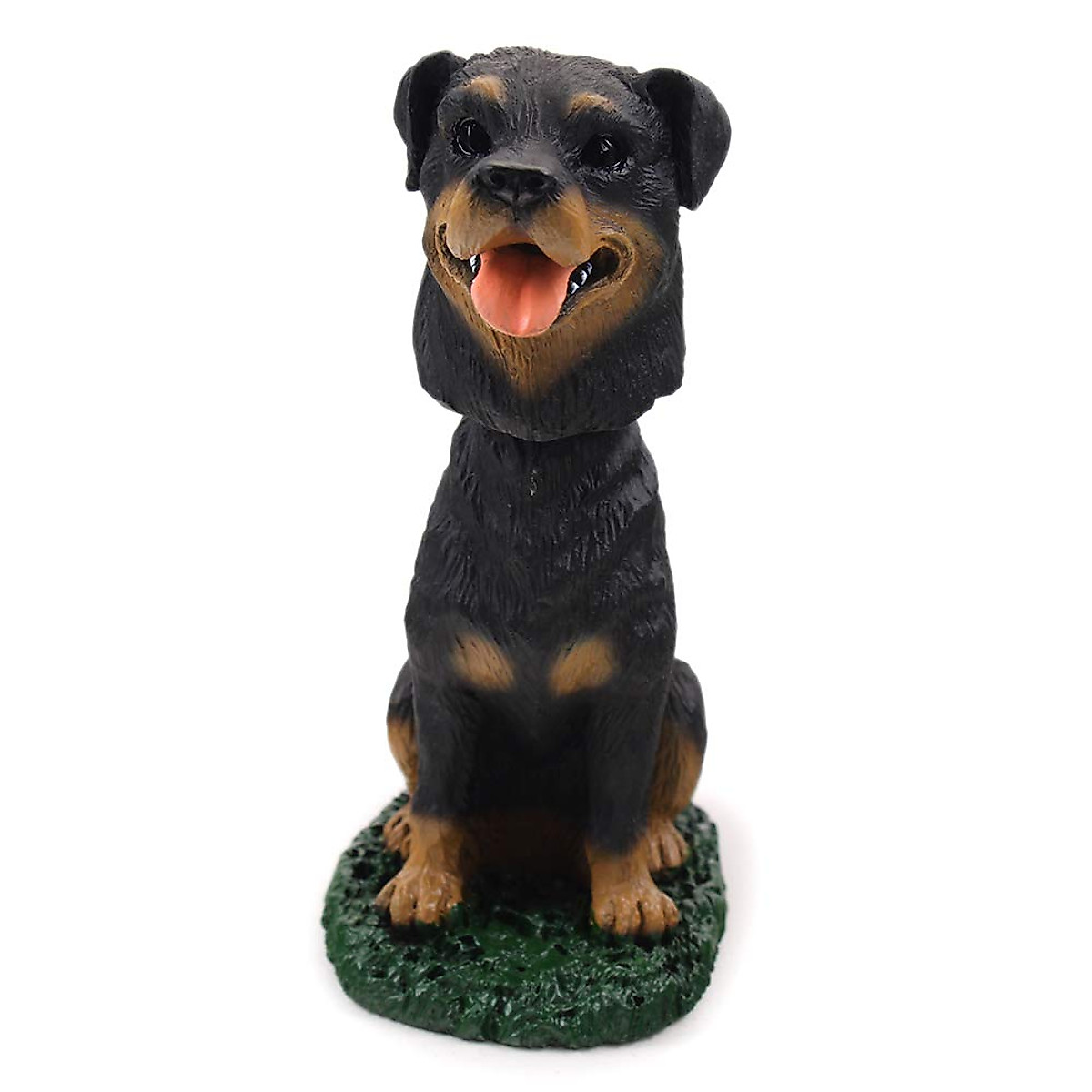 Animal Den Rottweiler Dog Bobblehead Figure for Car Dash Desk Fun Accessory
