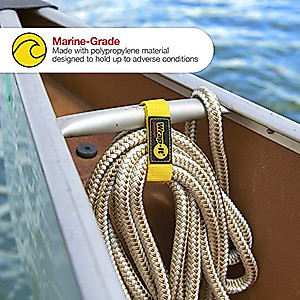 Wrap-It Storage Quick-Strap Cord Wraps, 9 inch (12 Pack) Red - Hook and Loop Strap, Extension Cord Holder Gifts for Boat, Rope, Hose, and Cable Storage and Organization