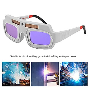 Sougan Welding Glasses, Auto Darkening Welding Goggles Solar Powered Eyes Safety Protective Lens Glasses Welder Glasses Welding Mask PC Glasses for Professional Eye Protection