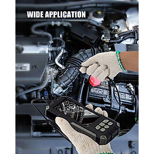 33FT Dual Lens Industrial Endoscope, AUTOGEN 1080P HD Borescope Inspection Camera with 4.5" IPS Screen, 0.31 Inch Digital Sewer Camera with 8 LED Lights, 10M Semi-Rigid Cable, 32G TF Card