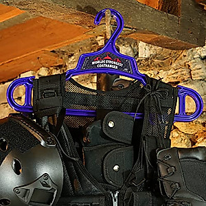 Worlds Strongest Coat Hanger | USA Made | 140 lb Load Capacity | Multipurpose Gear Hanger | Black (40)