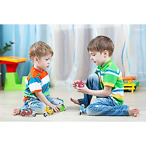 Pull Back Toy Vehicle Die Cast Scooter [3 Pack] Neon Colors Metal Scooter 4.5 Inches Long, Best Party Favor Prizes for Kids (3 Pack) Colors May Very