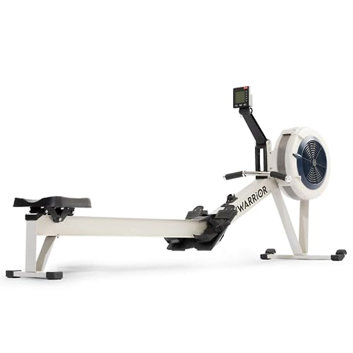 Row Warrior Air Rowing Machine | Foldable Gym-Quality Rower Machine for Home Gym | 10- Damper Levels Cardio for Full-Body Workout | for Home Use with LED-Monitor