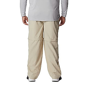 Columbia Men’s Backcast Convertible Sun Pants, Quick Drying Fossil